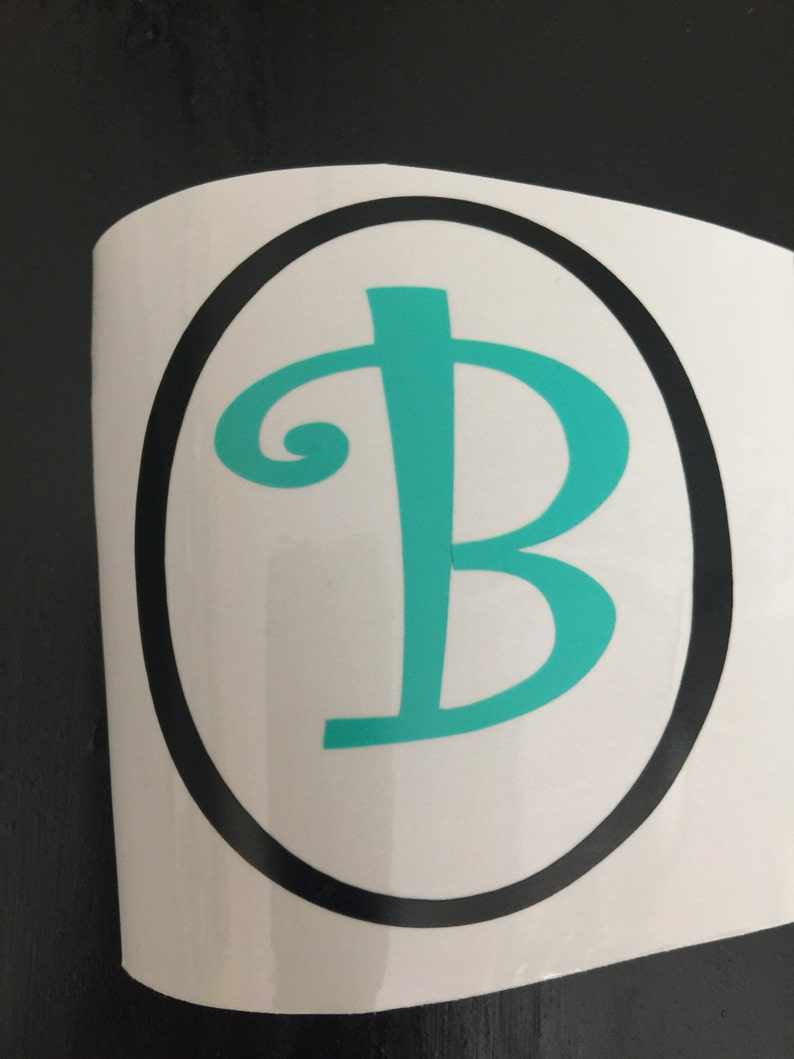 Letter Decal, Name Decal, Personalized, Monogram, Car Decal, Laptop ...