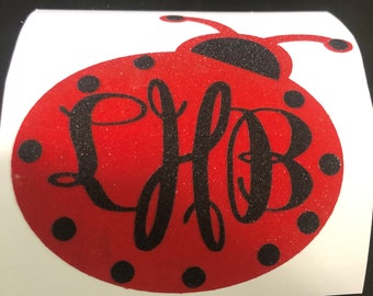 Ladybug Monogram | Etsy