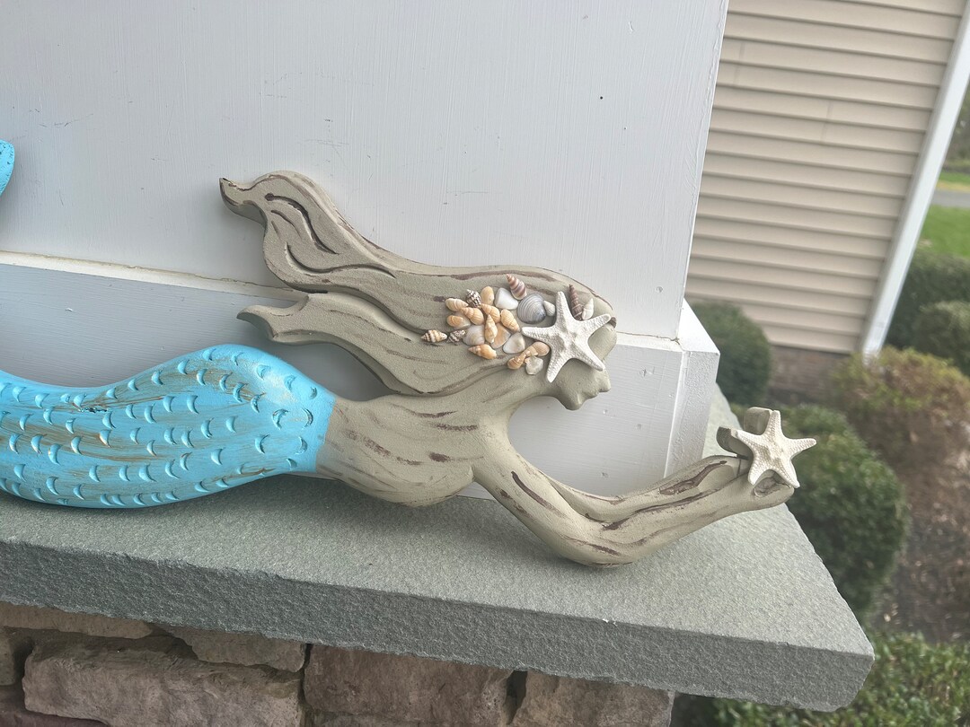 Mermaid/beach Decor/ Mermaid Wall Decor/ Beach / Beach Decor/ Natuical ...