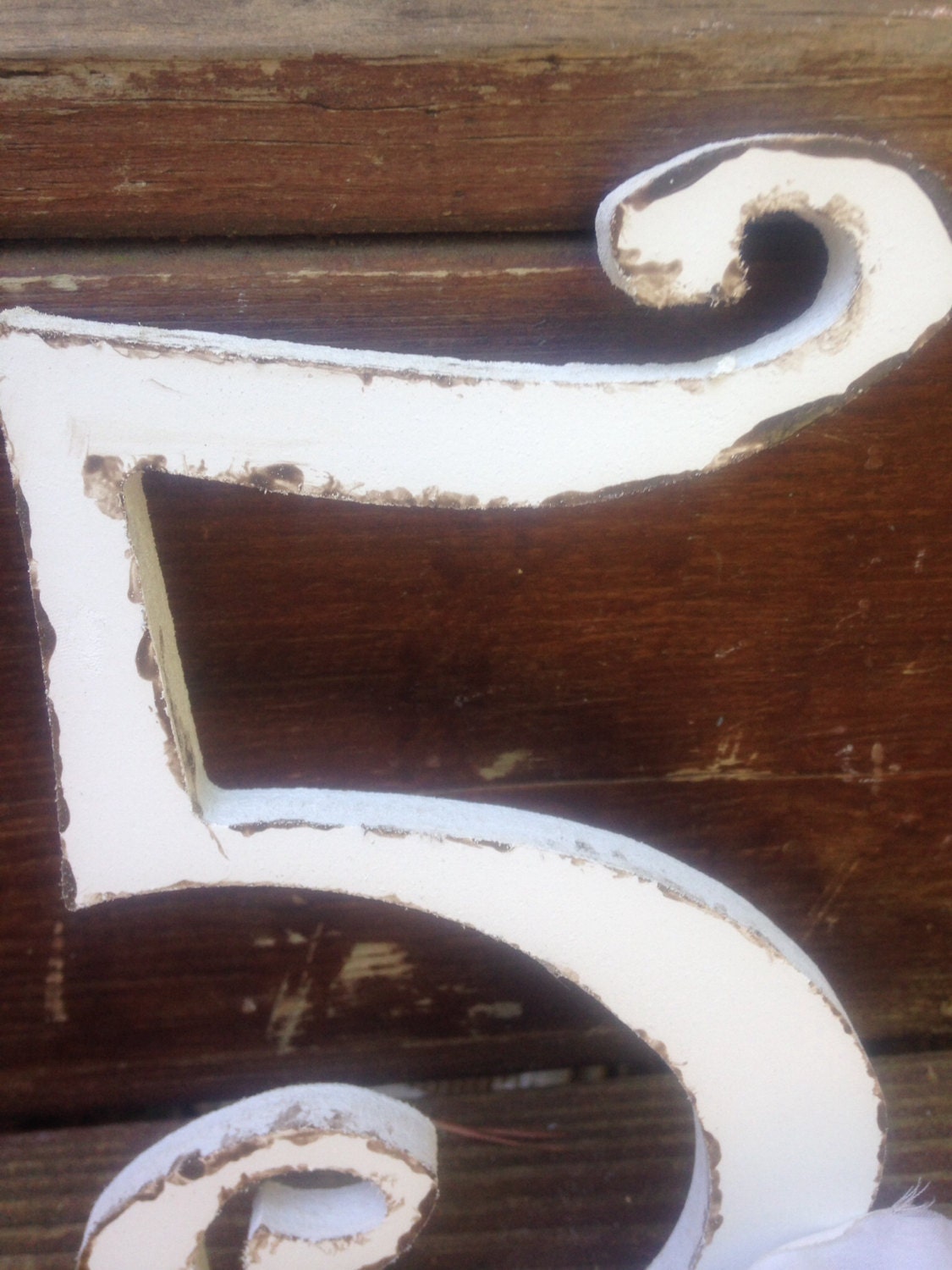 Shabby Chic Wall Decor Shabby Chic Numbers Number Decor - Etsy