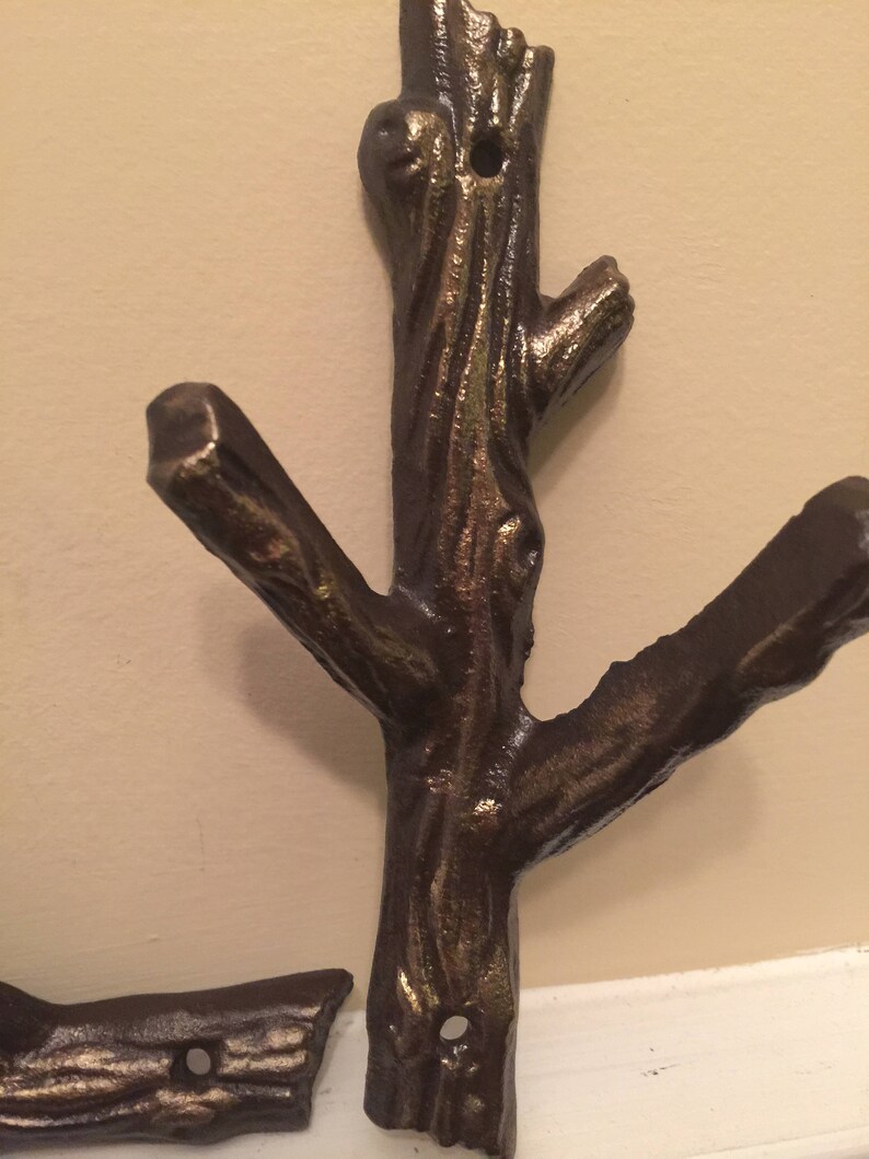 Branch Wall Hook/ Tree Branch Cast Iron Hook/ Wall Hook/ Wall | Etsy