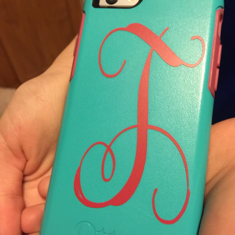 Monogram, iPhone Decal, Laptop Decal, Vinyl Lettering, Vine Monogram ...