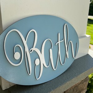 Bath Sign, Wall Decor, Bathroom Wall Decor, Home Decor - Etsy