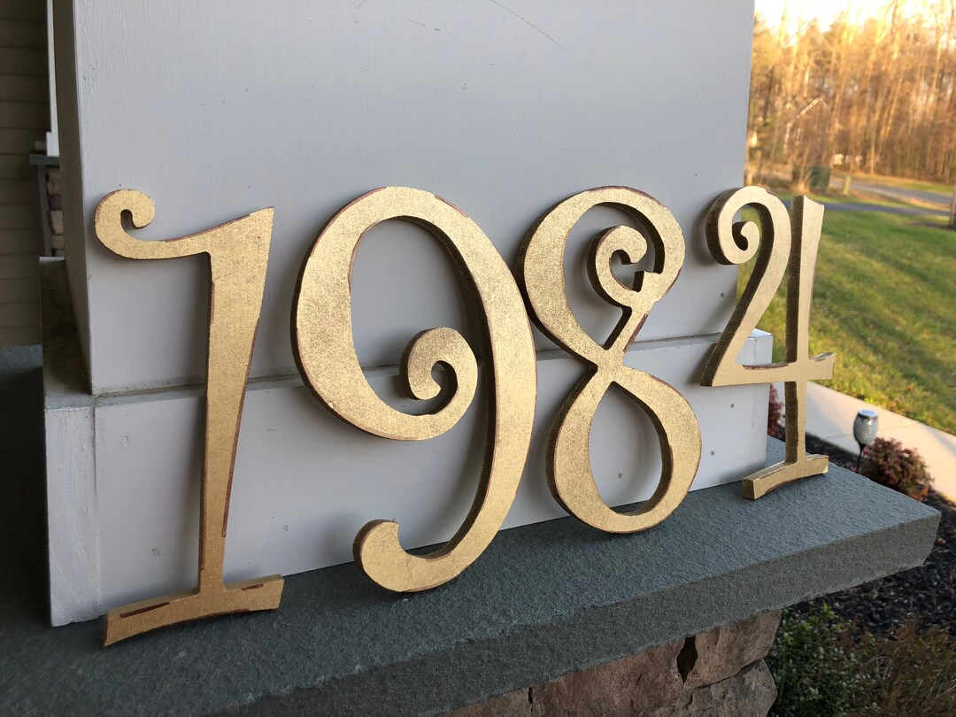 Shabby Chic Wall Decor, Shabby Chic Numbers, Number Decor - Etsy