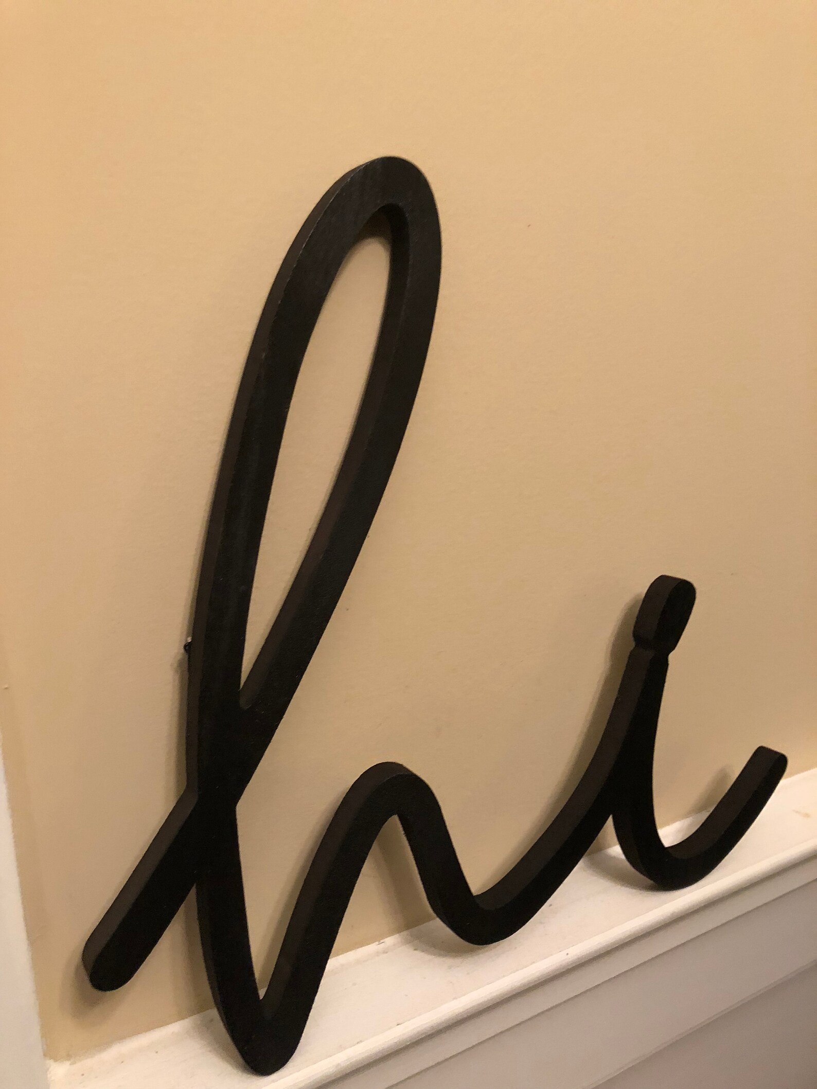 HI Sign Wall Deocr Front Door Sign Greetings Sign Wood | Etsy