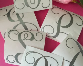 Gothic Font, ONE LETTER ONLY, Name Decal, Personalized, Monogram, Car ...