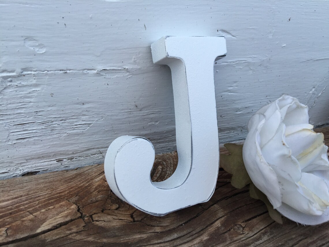 Shabby Chic Letter Wall Decor Monogram Pick Your Letter and - Etsy