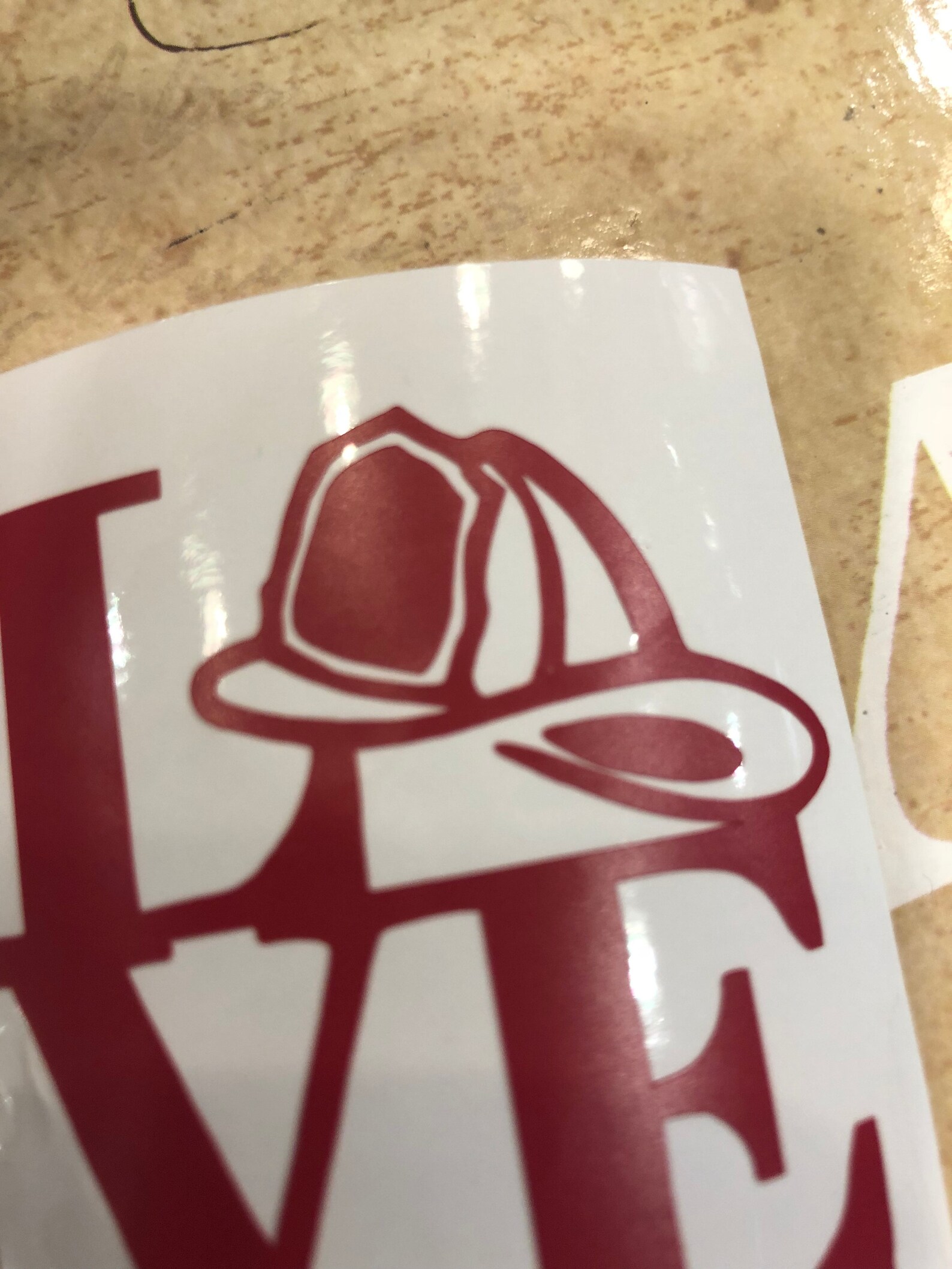 Firefighter Decal, Fire Hat Decal, Monogram, Car Decal, Laptop Decal ...