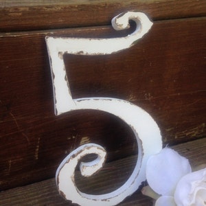 Shabby Chic Wall Decor, Shabby Chic Numbers, Number Decor - Etsy