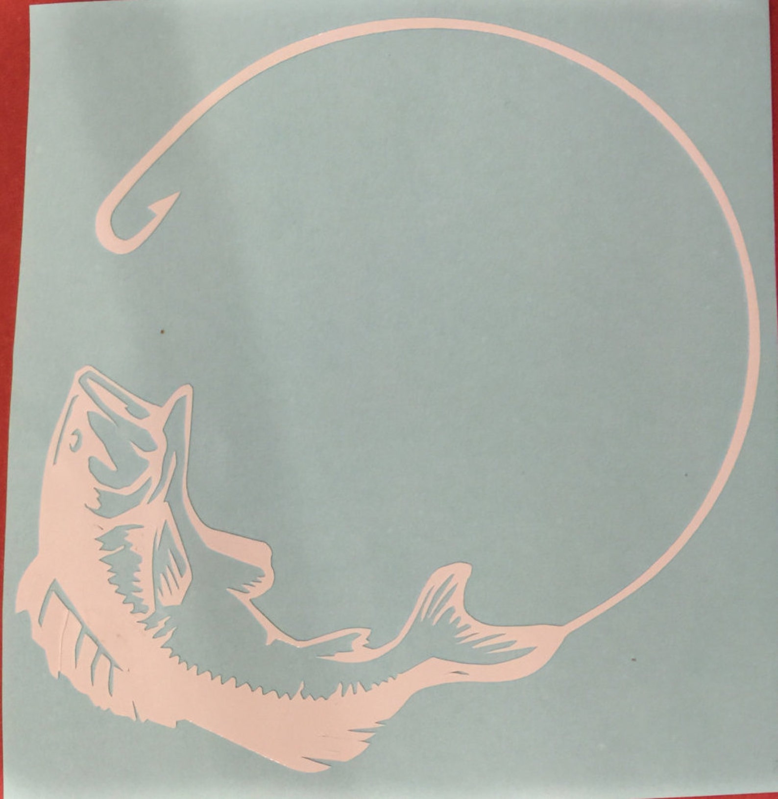 Fish and Hook Decal Fish Decal Hook Decal Cup Decal Yeti - Etsy