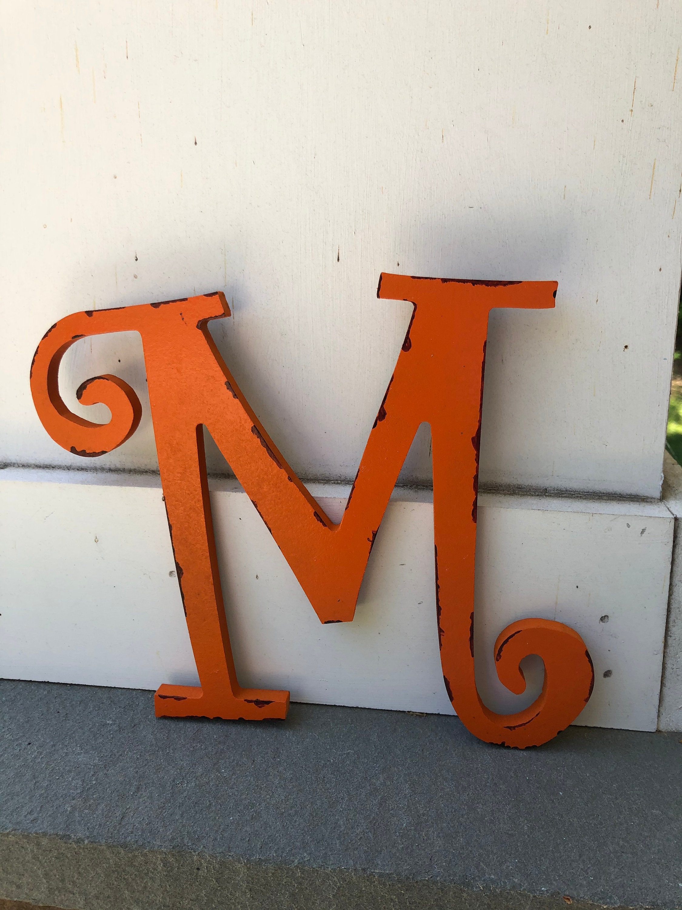 Shabby Chic Wall Decor Shabby Chic Letters Monogrammed | Etsy