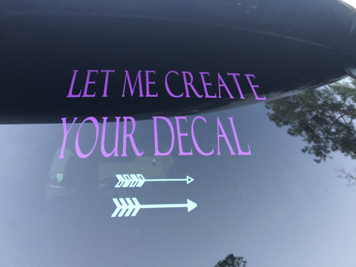 Arrow Decal/ Name Decal/ Personalized/ Monogram/ Car Decal/ Laptop ...