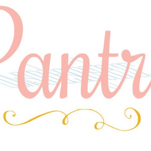 Pantry, Kitchen Decor, Kitchen Decal, Door Decal, Wall Decal, Wall Art ...