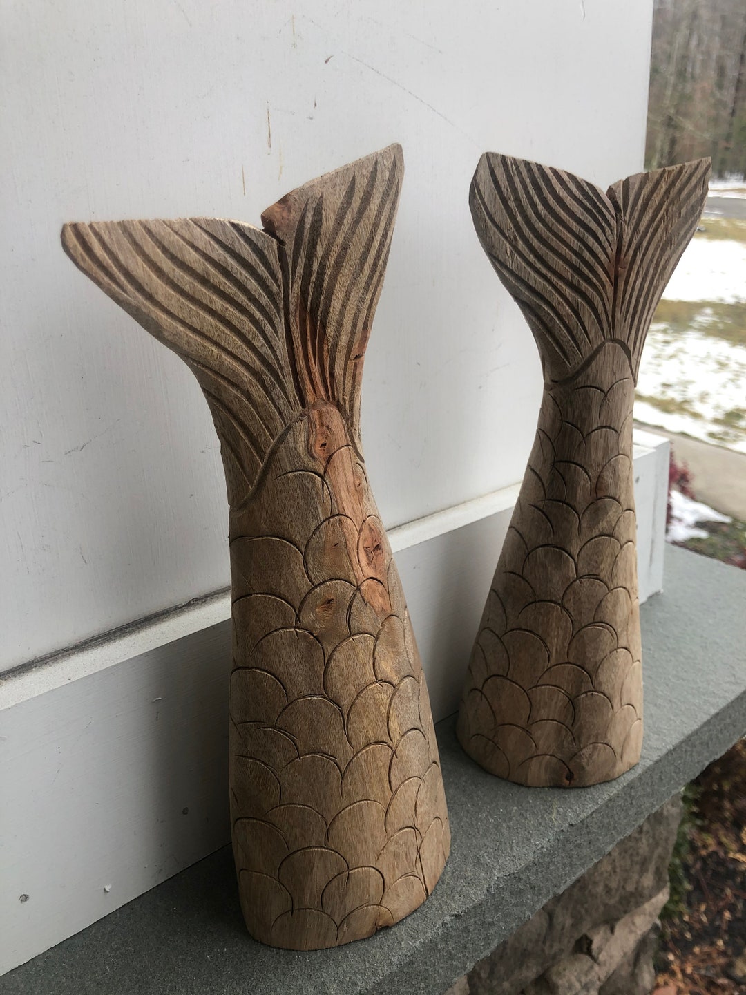 Mermaid Tail, Wood Tail, Hand Carved Mermaid Tail - Etsy