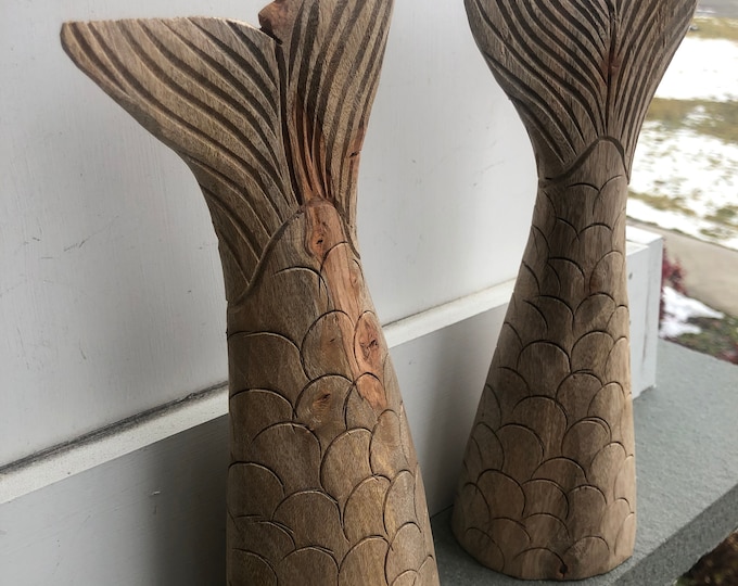 Mermaid Tail, Wood Tail, Hand Carved Mermaid Tail - Etsy