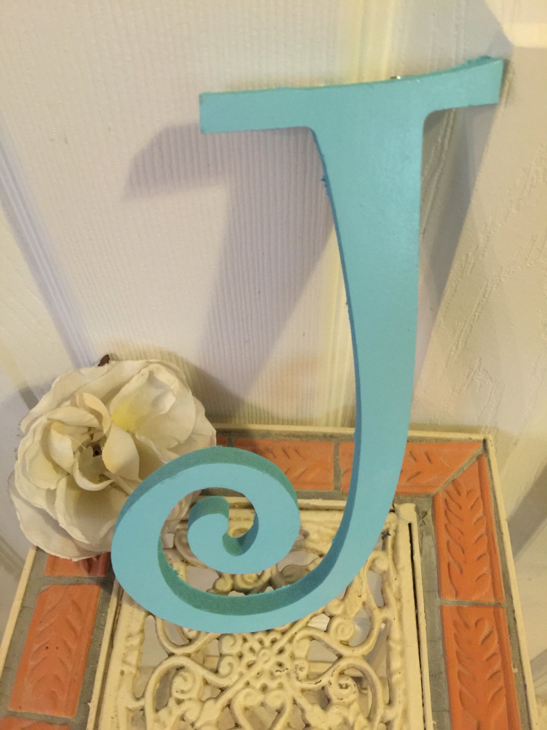 Shabby Chic Wall Decor, Shabby Chic Letters, Curly Letters ...