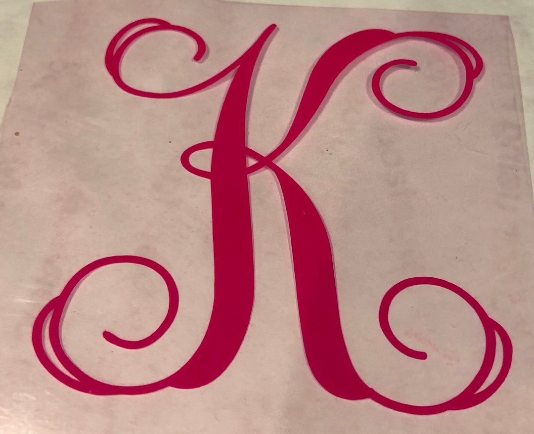 Iron on Letters, Monogram, Personalized Iron on Decal, Iron on Vinyl ...
