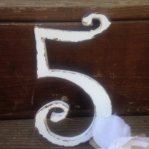 Shabby Chic Wall Decor, Shabby Chic Numbers, Number Decor - Etsy