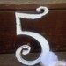 Shabby Chic Wall Decor Shabby Chic Numbers Number Decor - Etsy