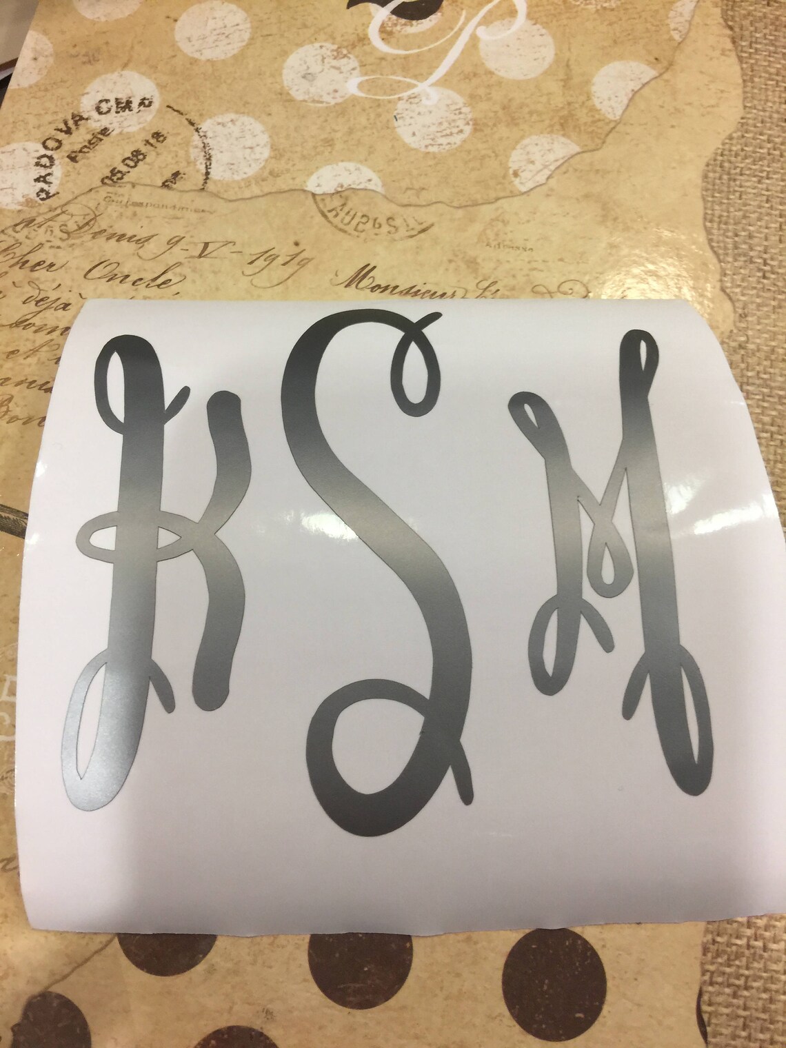 Iron on Monogram Iron on Decal Iron on Vinyl 72 Iron on - Etsy
