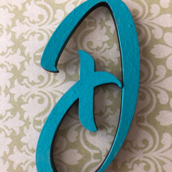 Cursive Wood Letter - Etsy