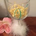 Monogram, Wine Glass, Cursive Lettering - Etsy