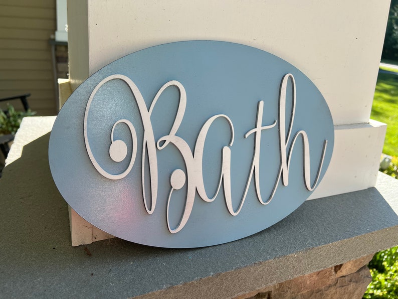 Bath Sign, Wall Decor, Bathroom Wall Decor, Home Decor - Etsy