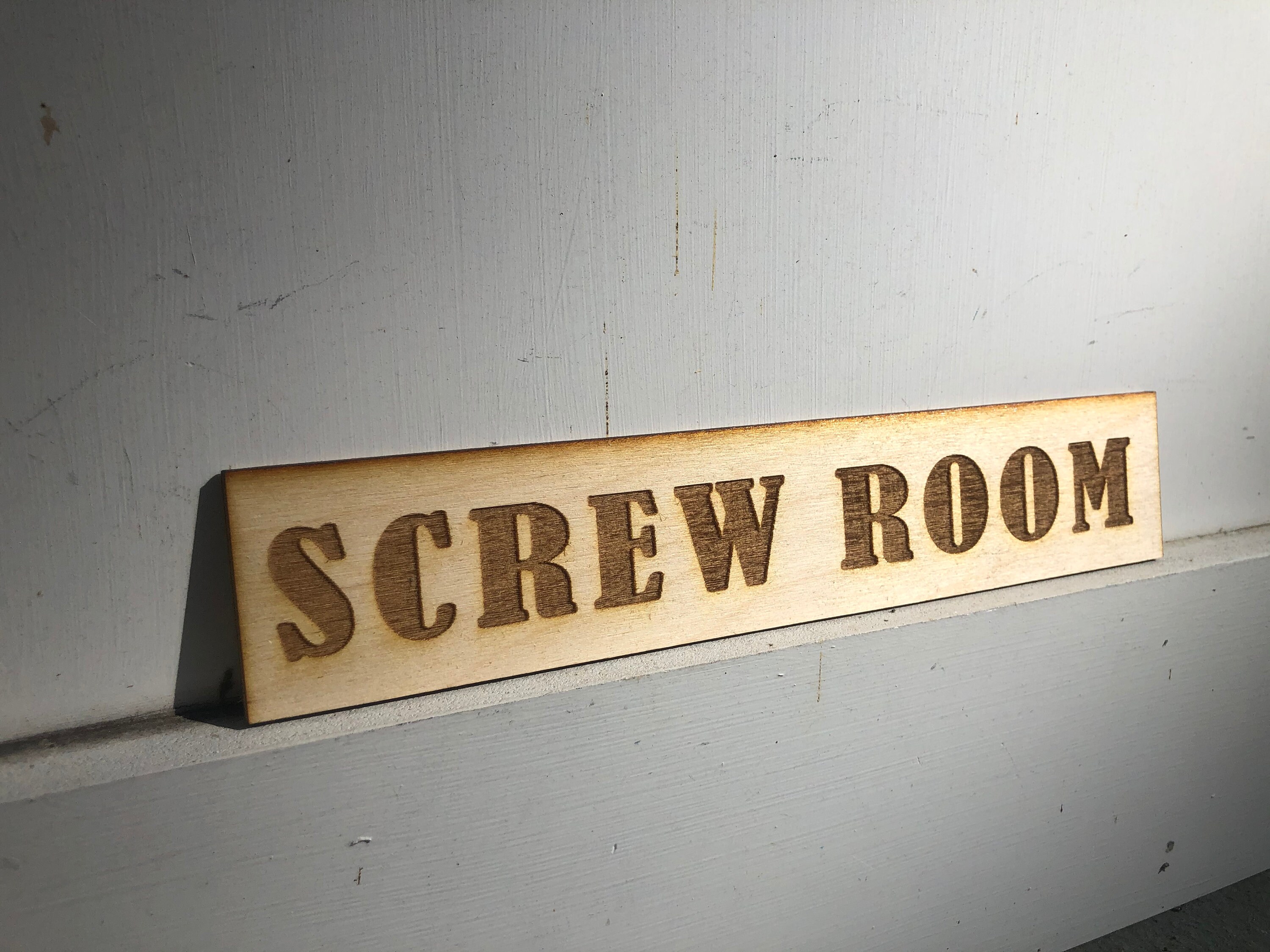 Screw Room Wood Screw Room Sign Personalized Sign Wall - Etsy UK