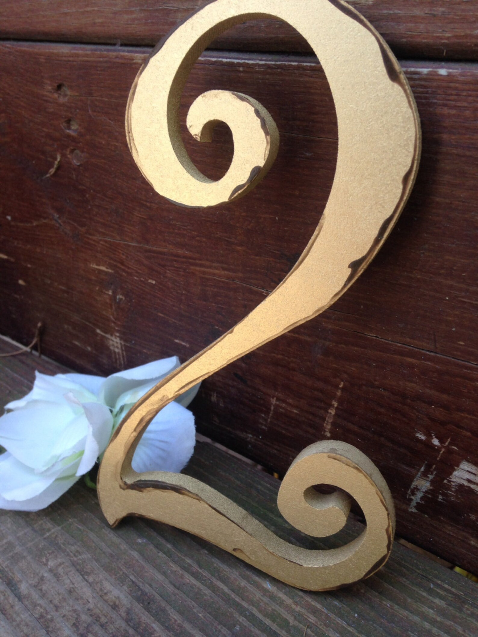 Shabby Chic Wall Decor Shabby Chic Numbers Number Decor - Etsy