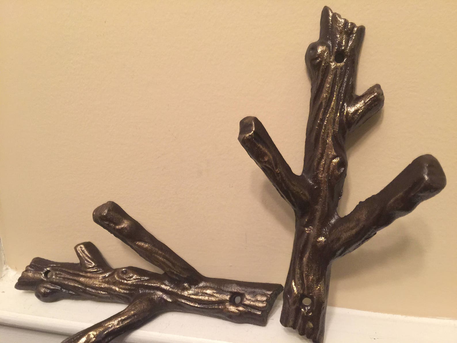 Branch Wall Hook/ Tree Branch Cast Iron Hook/ Wall Hook/ Wall - Etsy