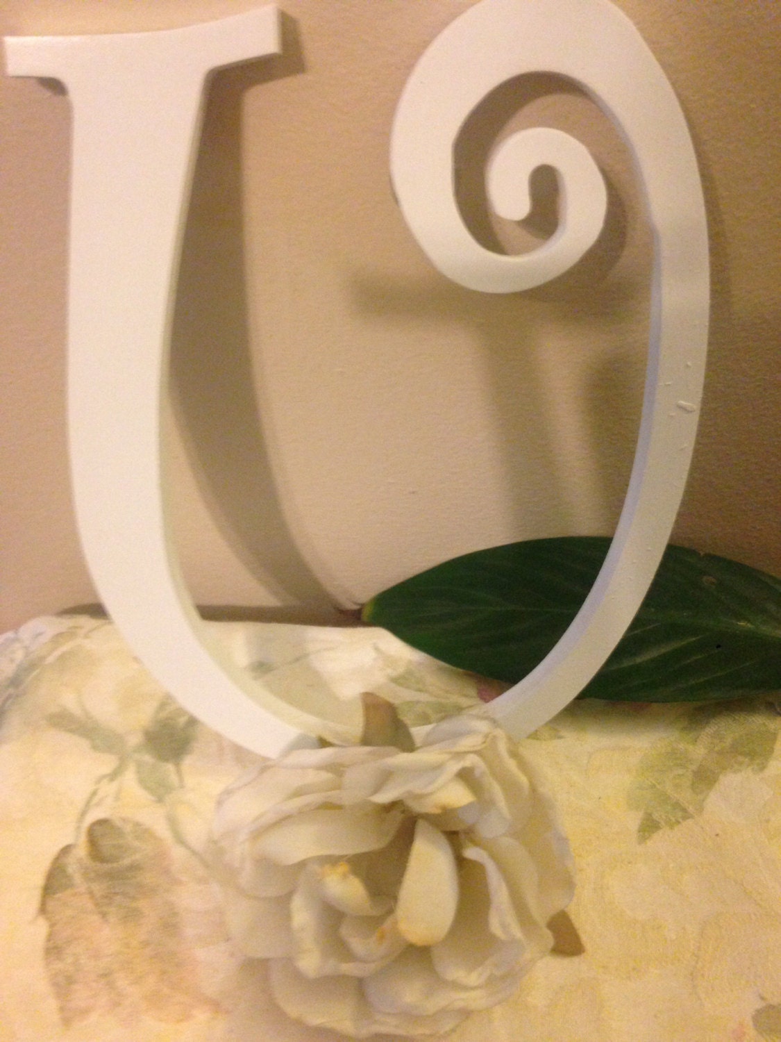 Shabby Chic Wall Decor Shabby Chic Letter Monogrammed | Etsy