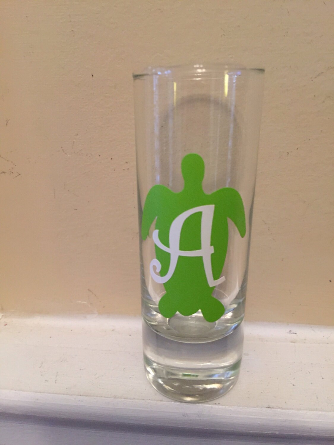 Monogram, Decals, Shot Glasses, Curly Monogram, Turtle Shot Glass ...