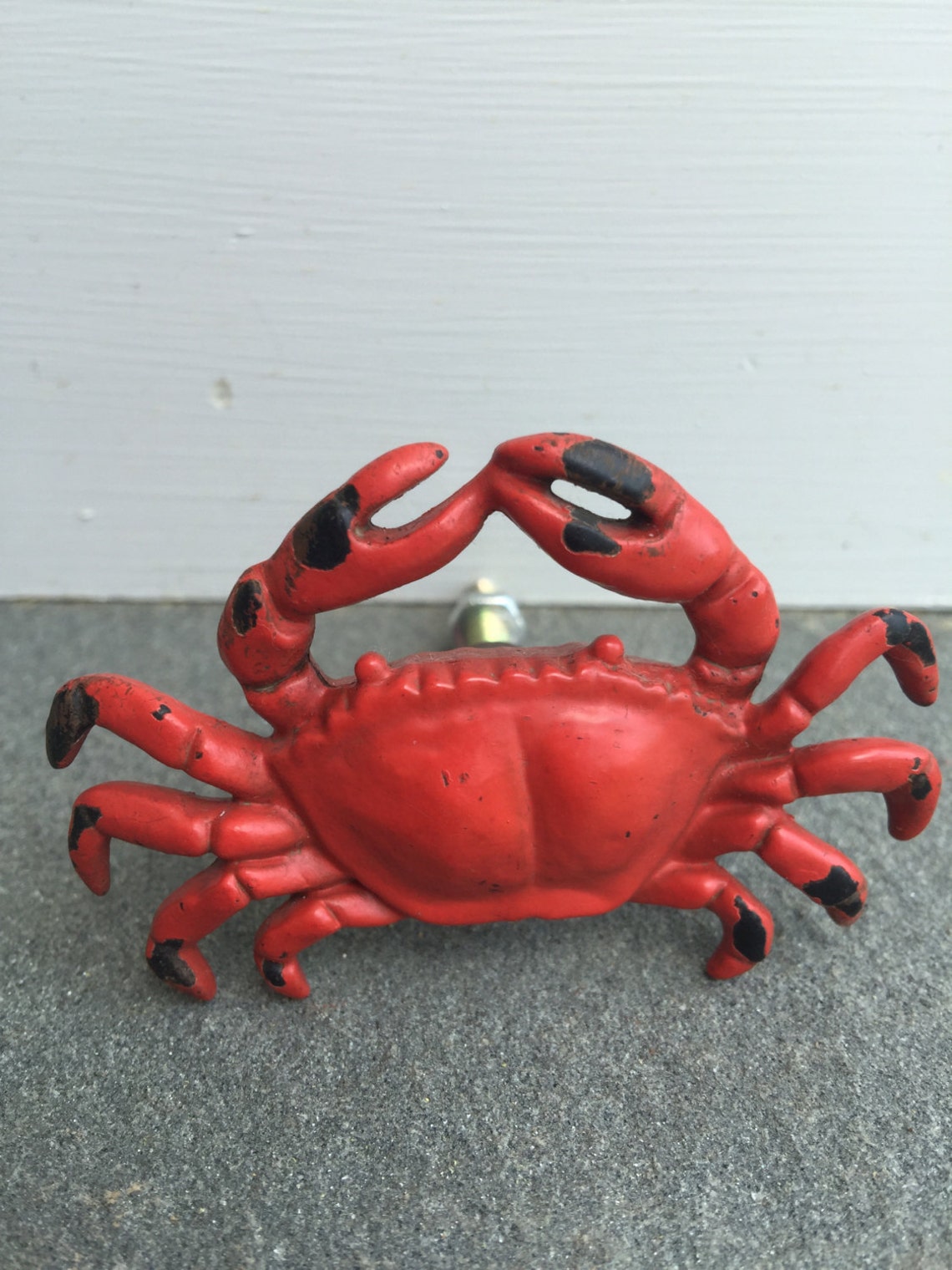 Knobs Crab Knobs Drawer Pulls Red Crab Knobs Beach Decor | Etsy