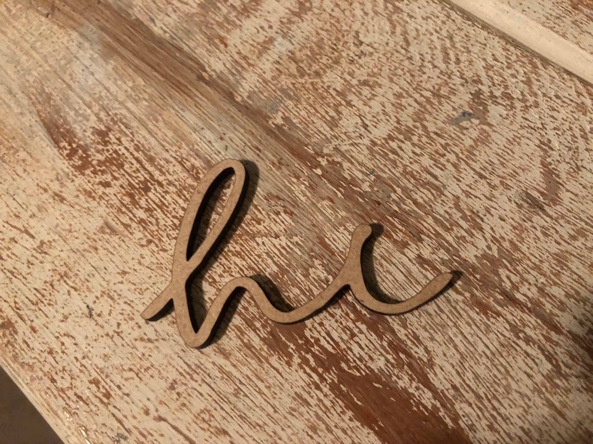 HI Sign, Wall Deocr, Front Door Sign, Greetings Sign, Wood Sign, Spring ...