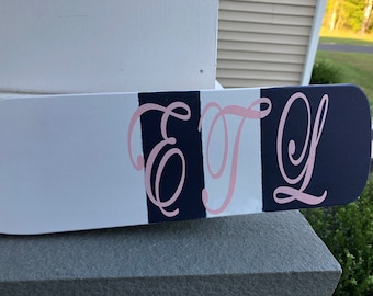 Oar/ Wall Decor/ White and Blue Oar/ Personalized Oar/ | Etsy