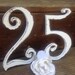 Shabby Chic Wall Decor Shabby Chic Numbers Number Decor - Etsy