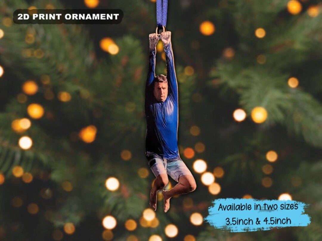 I Think You Should Leave Zip Line Acrylic Christmas Ornament - Etsy