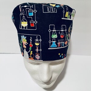 Unisex mad Scientist/chemistry Lab Cotton Scrub Cap, Surgical Hat, OR ...