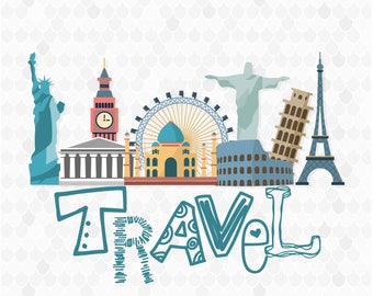 Wanderlust clip art | Etsy