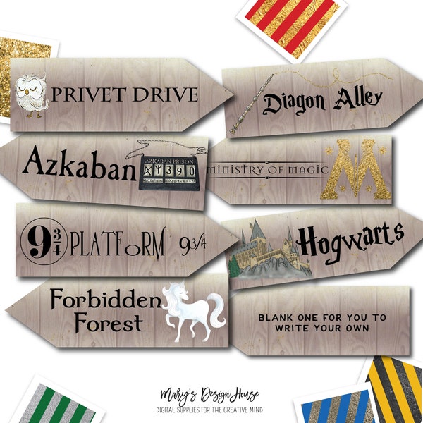 Halloween Directional Signs - Etsy