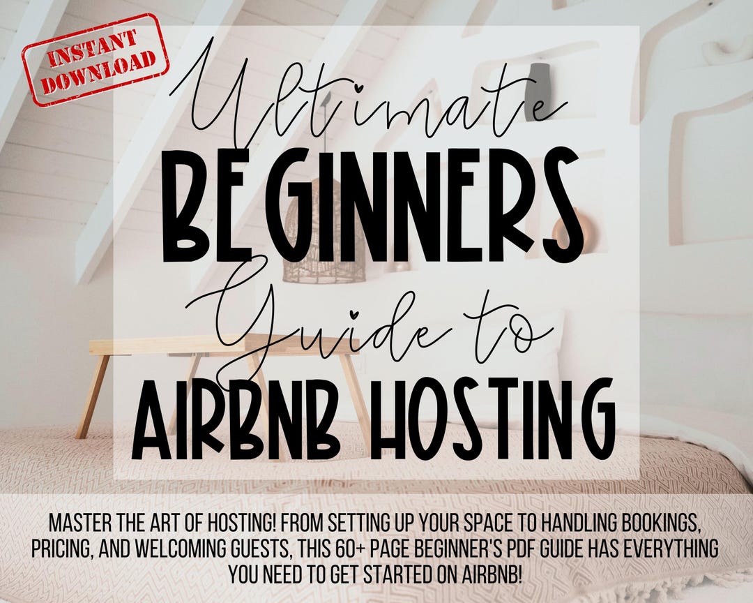 Digital Airbnb PDF Beginners Guide, AIRBNB E-book, VRBO Hosting, How to Start Airbnb Journey ...