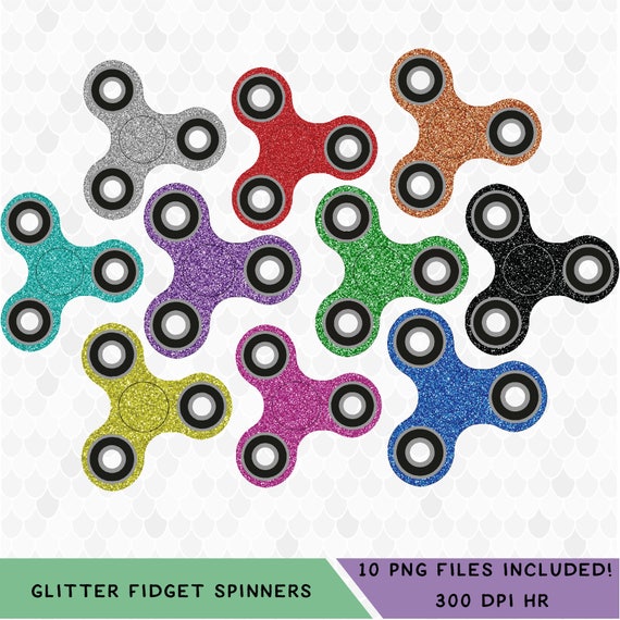 Fidget Spinner Clipart Glitter Clip Art Spinner Clipart Toy | Etsy
