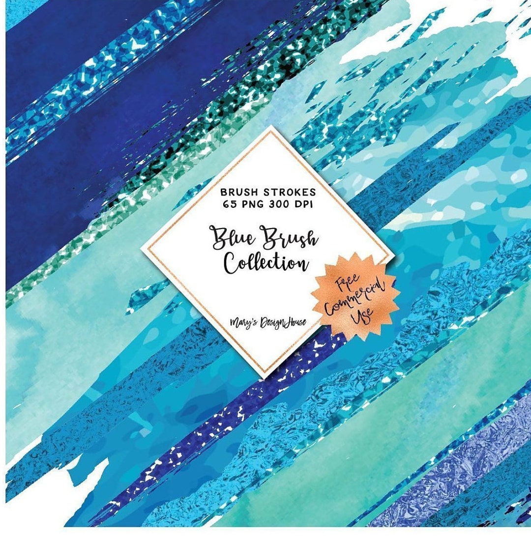 Digital Brush Strokes, Watercolor Brush Strokes, Glitter Brush Strokes ...