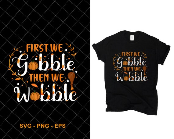 Drawing & Illustration Instant Download PnG Gobble PNG Thanksgiving PNG ...