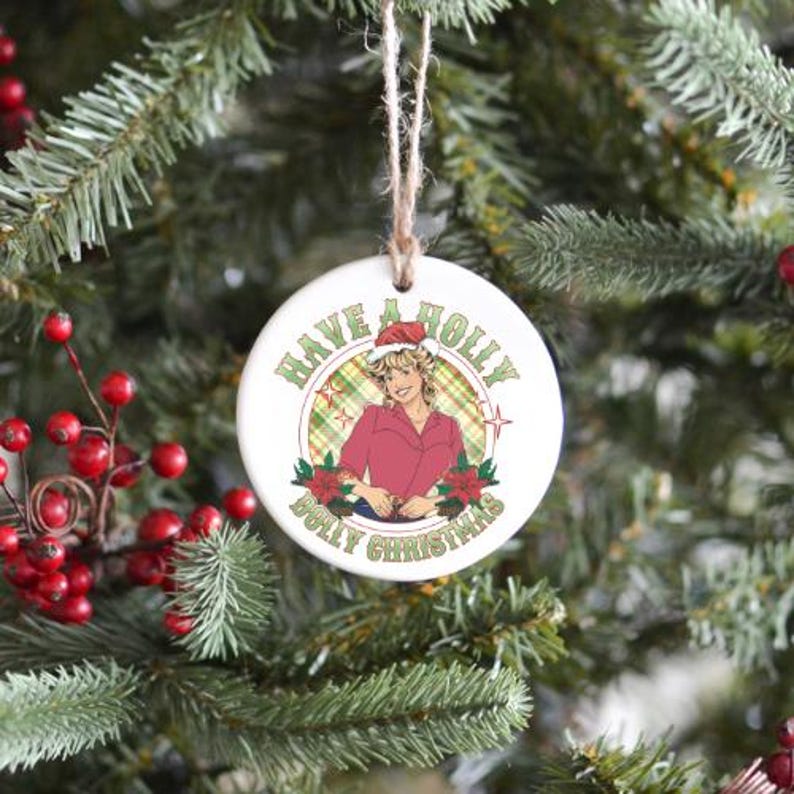 Have a Holly Dolly Christmas Ornament or Gift Tag + Dolly Parton ...