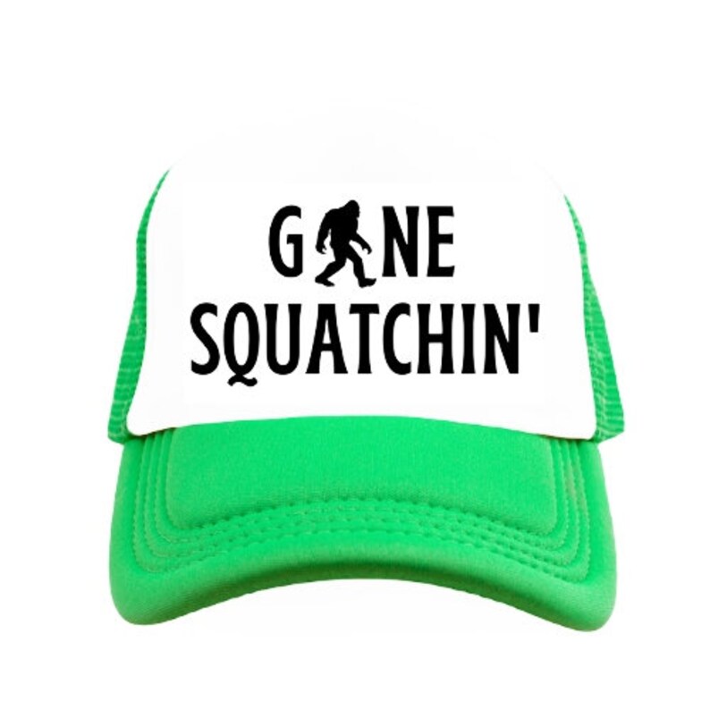 Gone Squatchin' Bigfoot Trucker Hat | Variety of Colors - Etsy