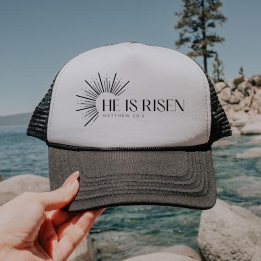 Trucker Hat | He is Risen | Religious | Easter - Etsy