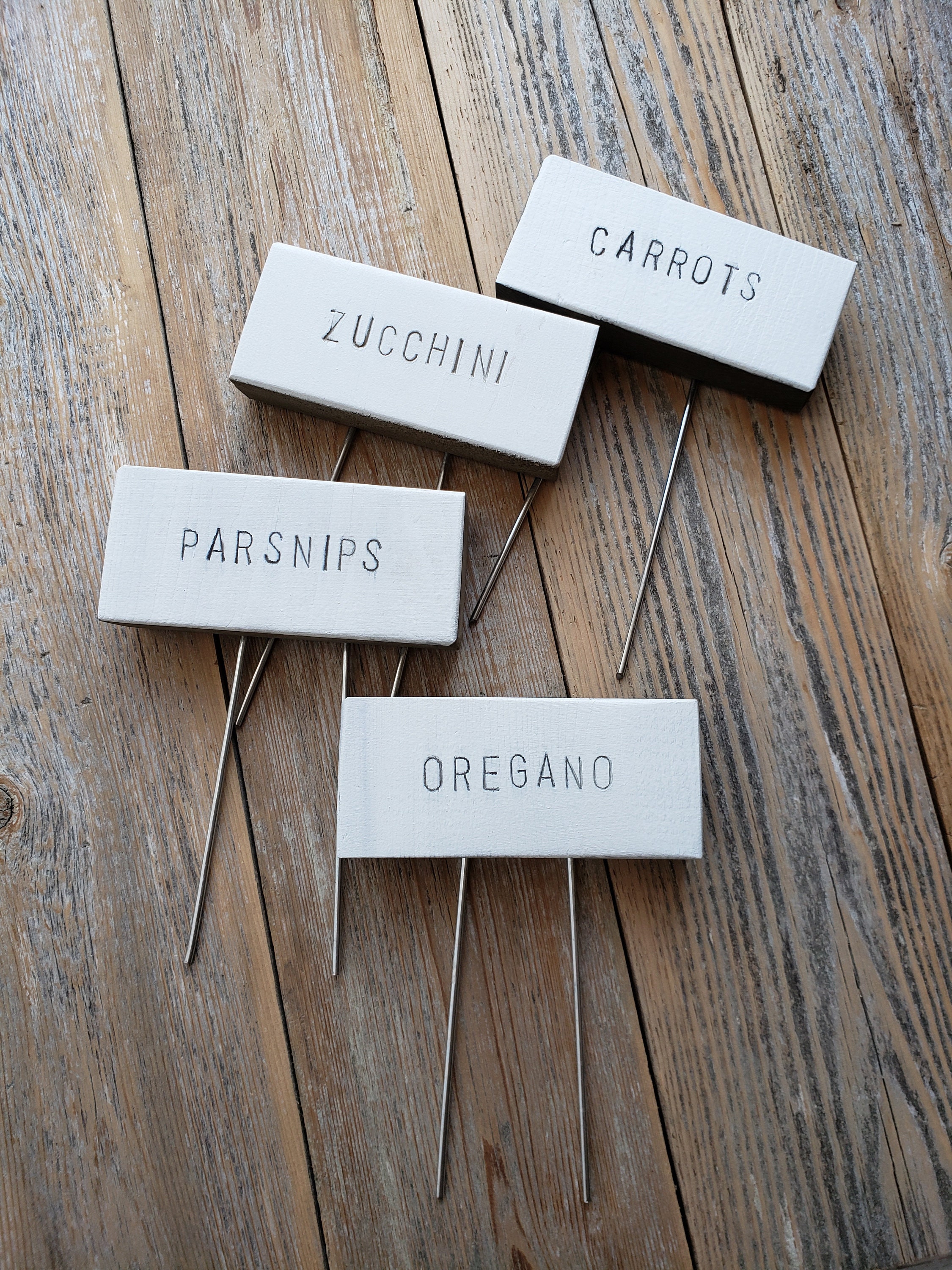 Rustic Garden Plant Markers - Etsy