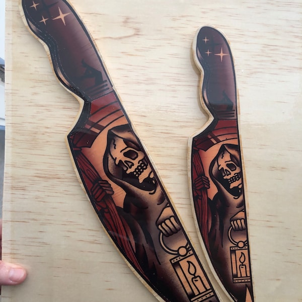 Wood Knife Ink Transfer - Etsy