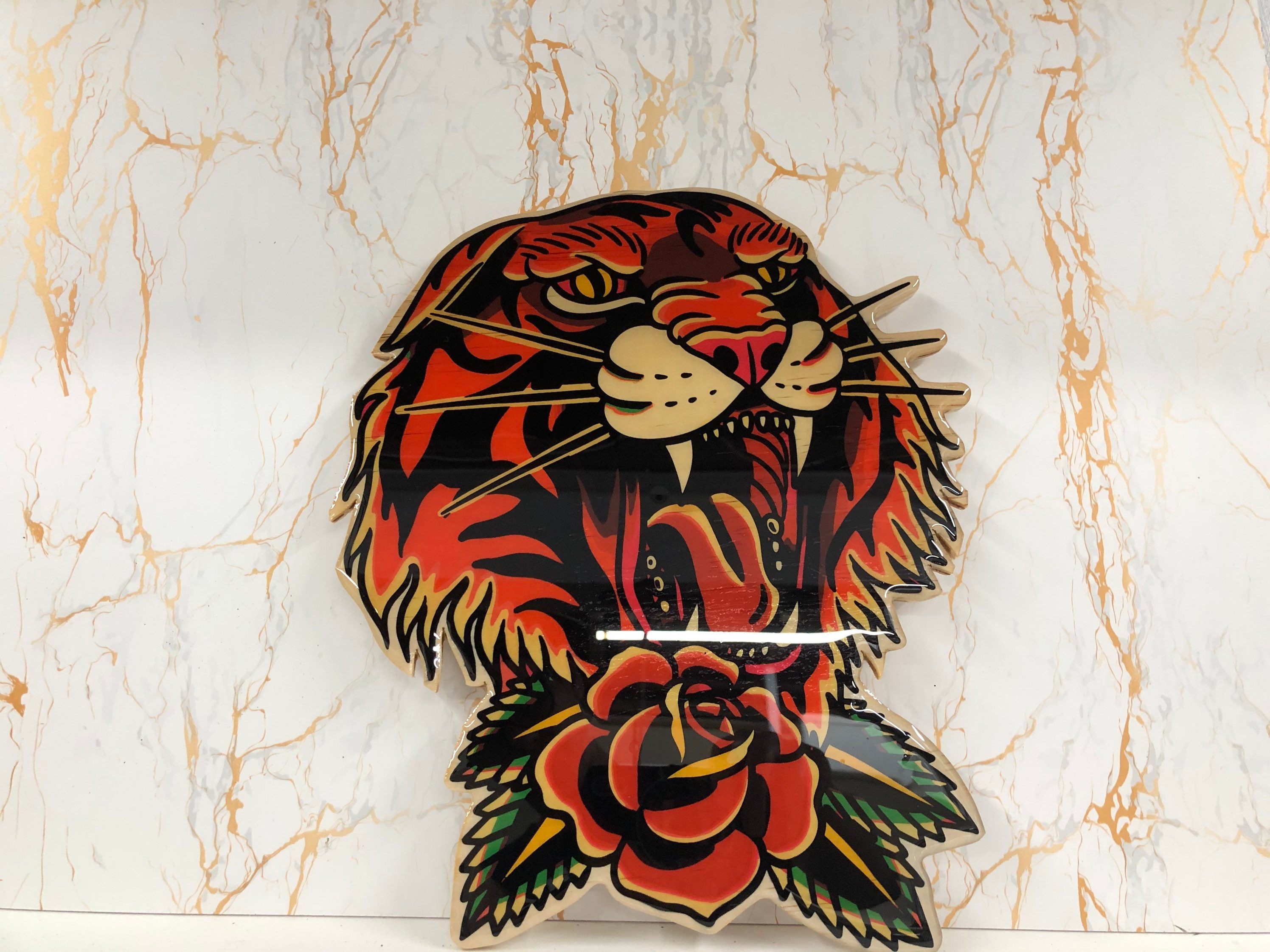 Schema Di Sailor Jerry Tiger From The Great Walls Of China Sea